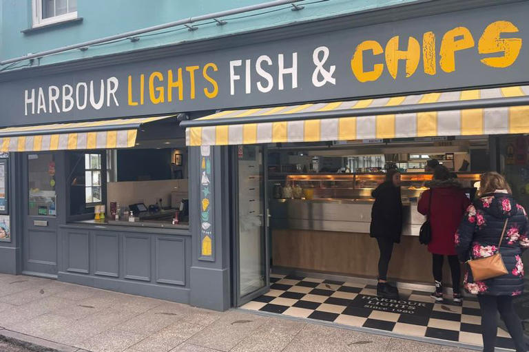 Cornwall's best fish and chip shop named and it also has stunning views