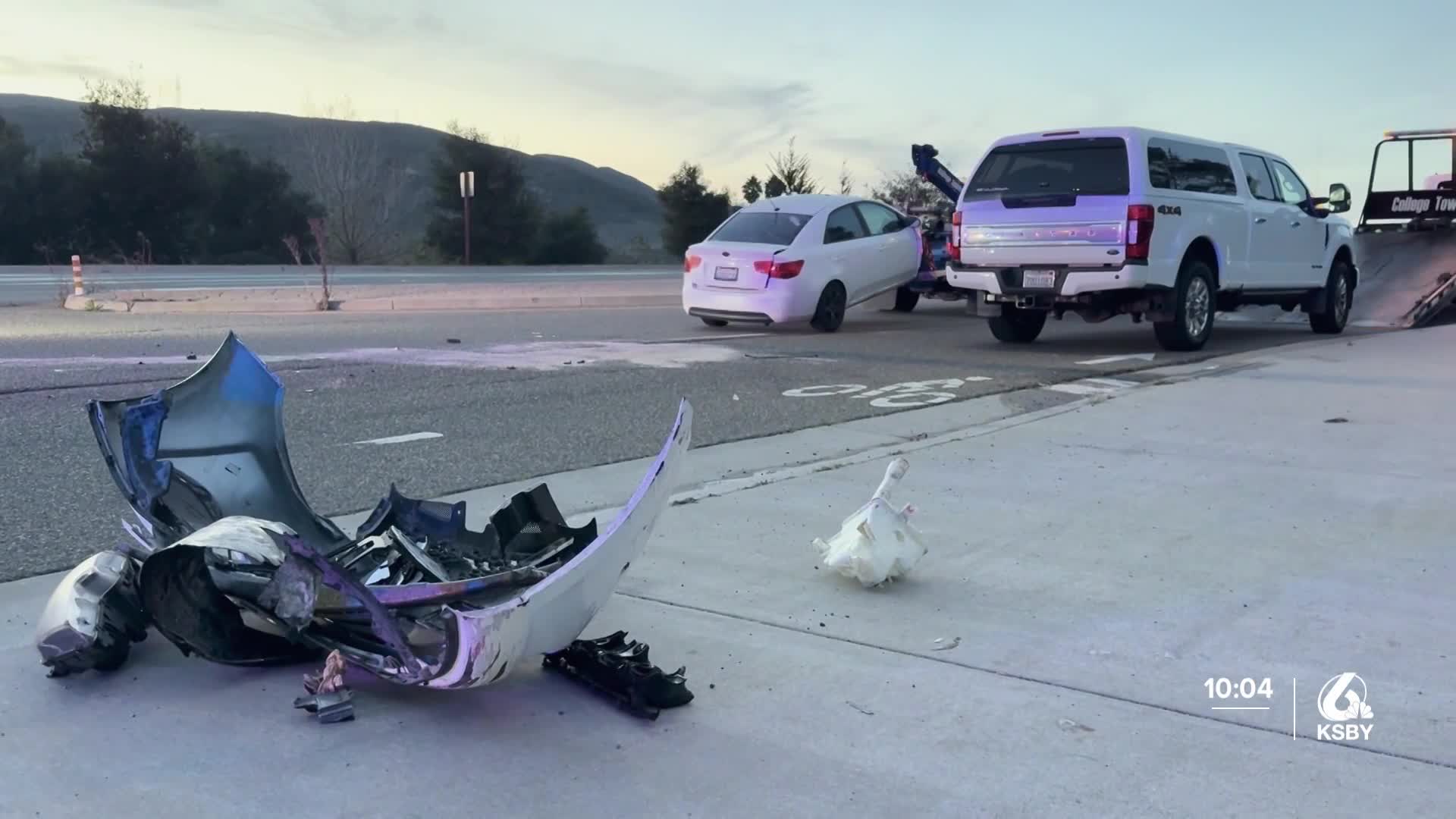 Crash on Los Osos Valley Road overpass snarls Hwy 101 traffic through ...