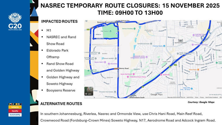 WEEKEND TRAFFIC ALERT: Expect Road Closures, Delays During G20 Summit ...