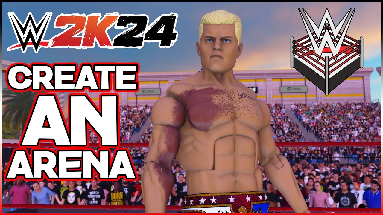 WWE 2K24 Create An Arena + ELITE Cody Rhodes vs Seth Rollins In MY Arena!
