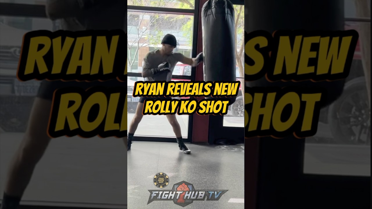 Ryan Garcia first look training for Rolly Romero ripping heavy bag with ...
