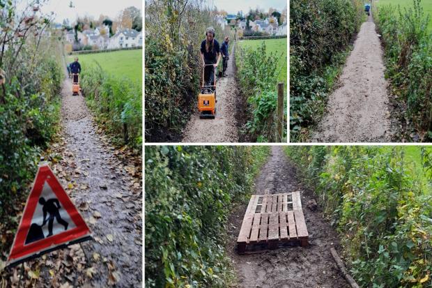 Vital surfacing and drainage improvements carried out on Keswick footpath