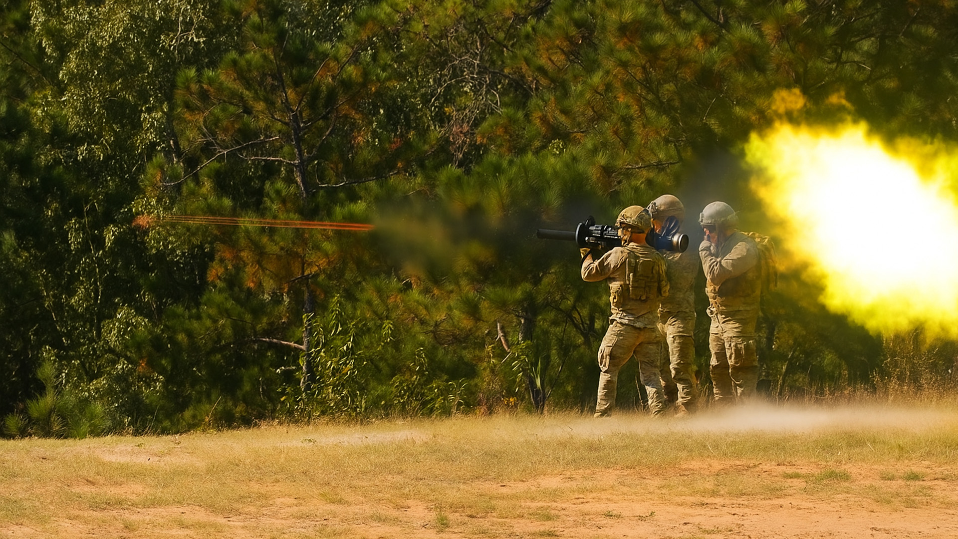 Soldiers Practice Close Combat with AT4 and M72 Launchers