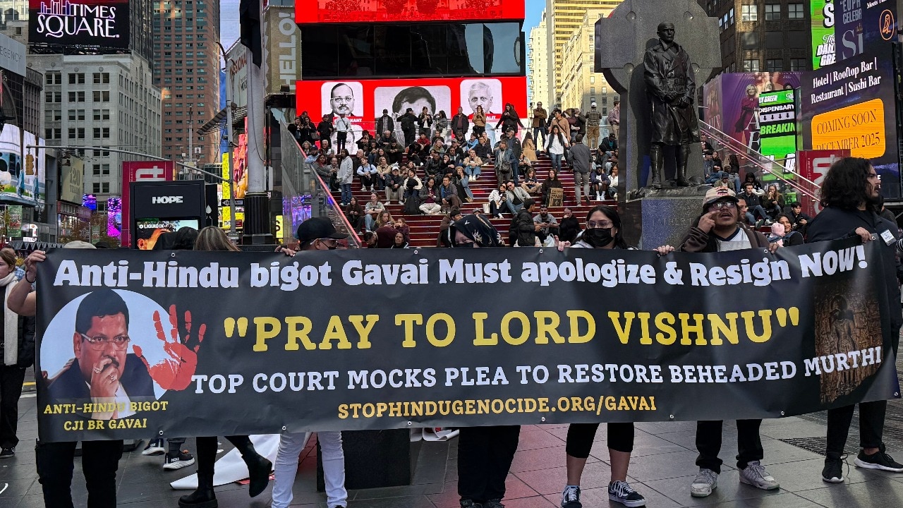 Hindu group takes CJI's lord Vishnu remarks to Times Square