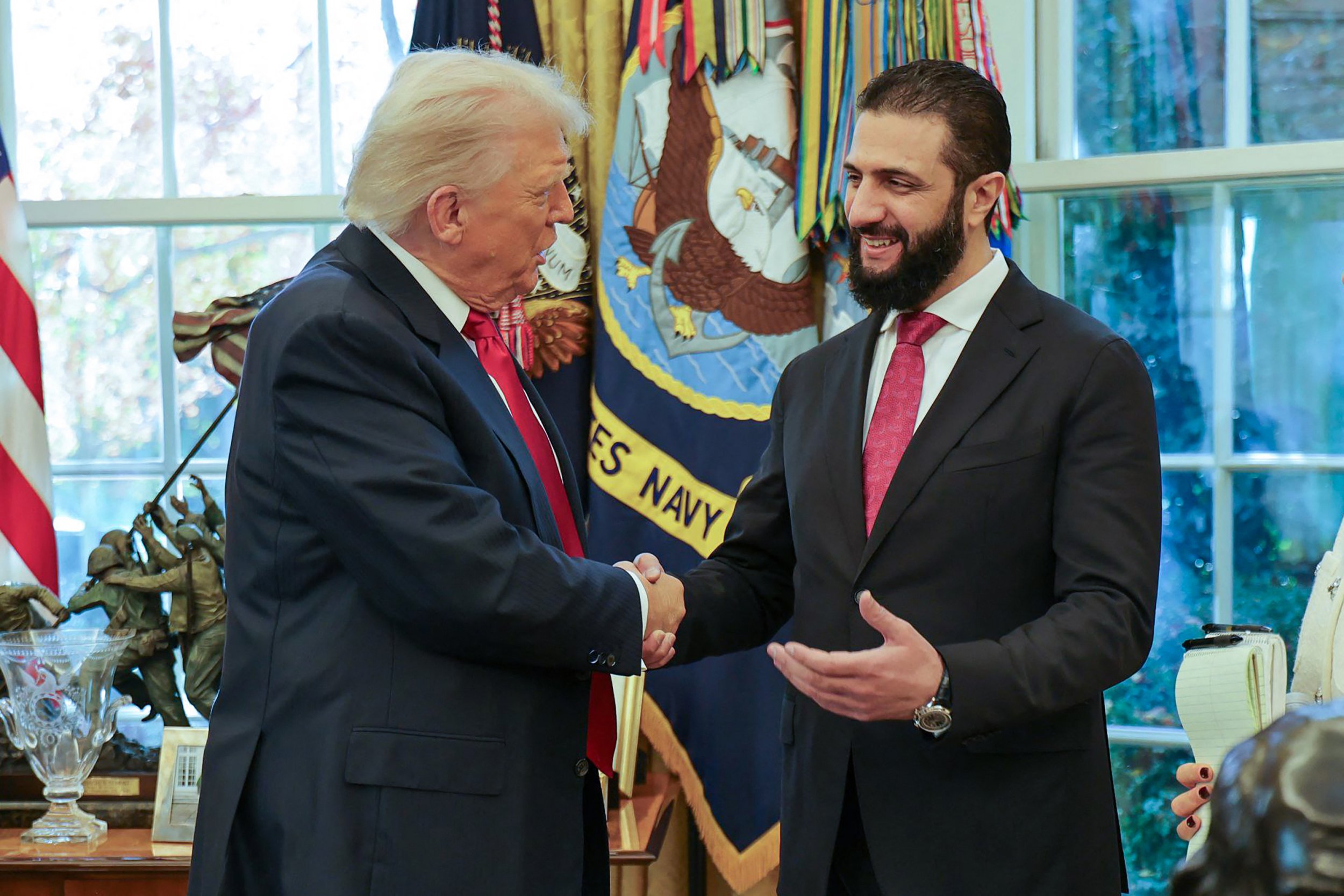 Trump Hosts Syria's Ex-Rebel Leader at White House