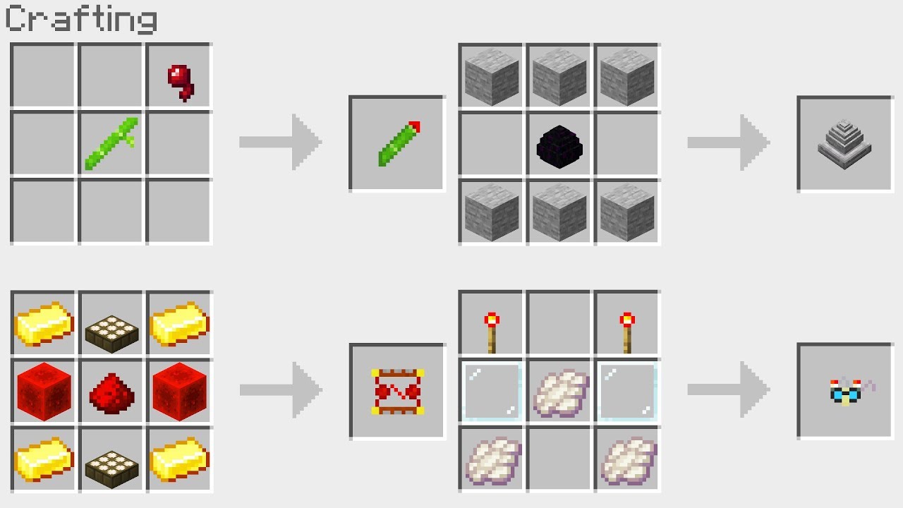We made our own Minecraft 1.14 crafting recipes (Crafting recipe ...