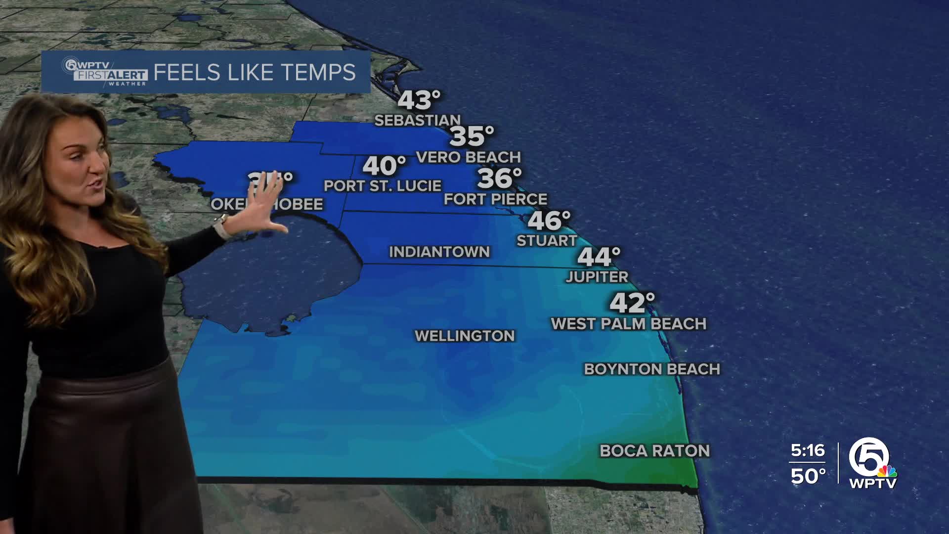 WPTV First Alert Weather Forecast for Morning of Tuesday. Nov. 11, 2025