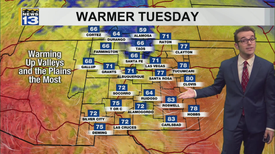 Warmer weather before next storm system arrives in New Mexico