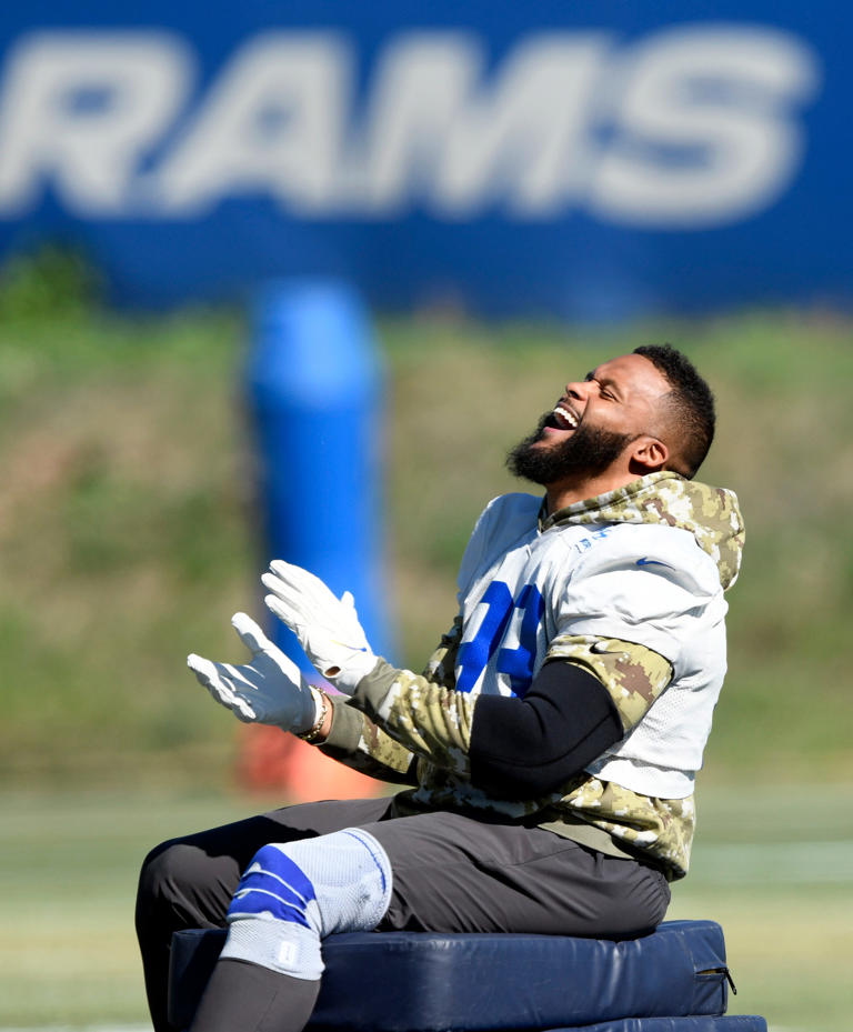 Aaron Donald trolls 49ers fans for 'living off' last Super Bowl 30 ...