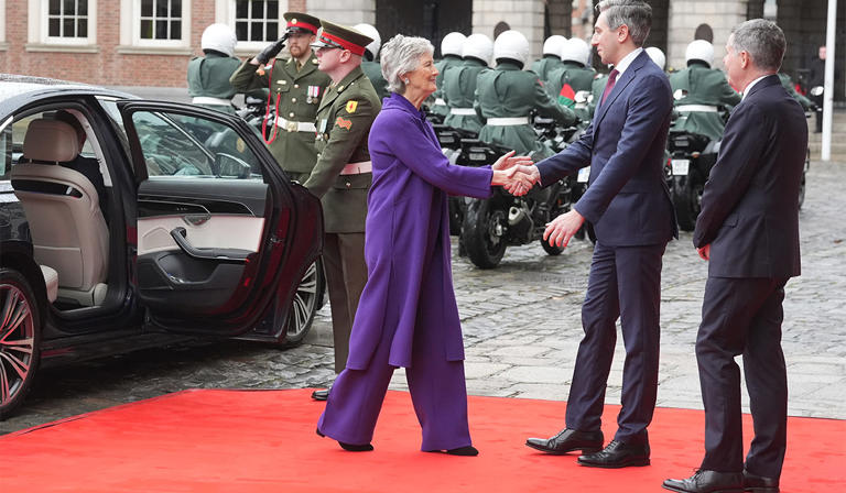 Steal Her Style: President Catherine Connolly's all Irish outfit at ...