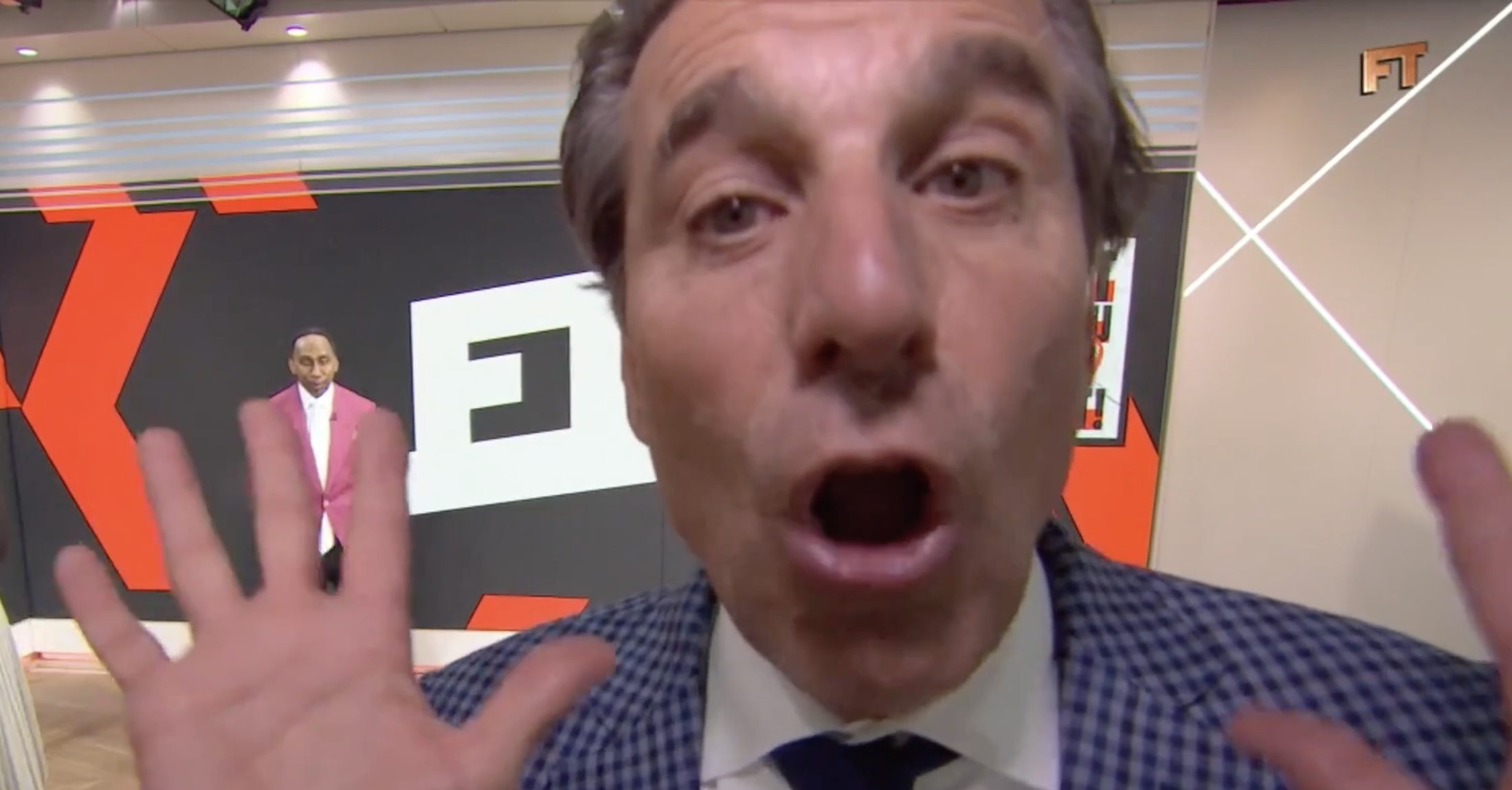 Chris Russo missed 'First Take' with a case of the hiccups