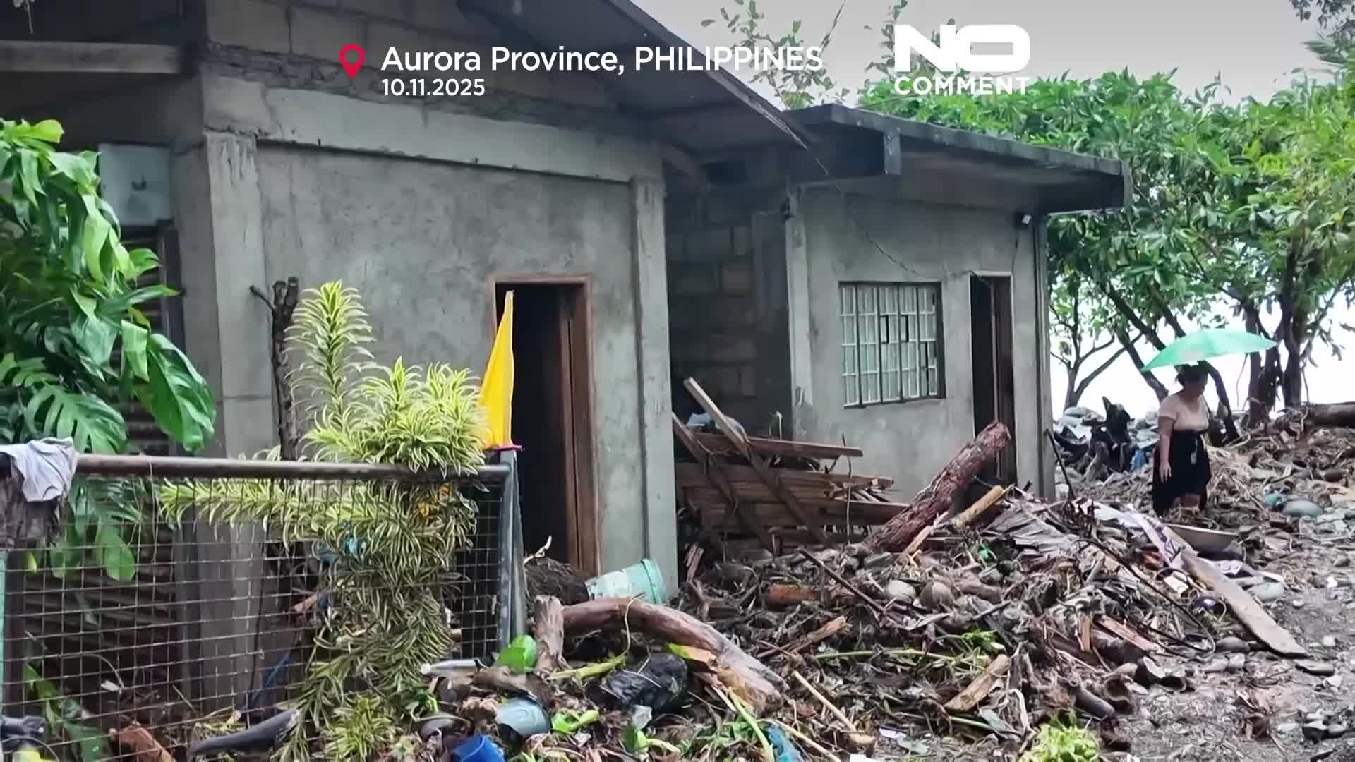 Scenes of destruction after Super Typhoon Fung-wong hits the Philippines