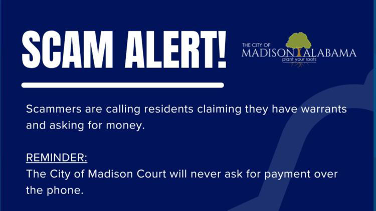 Madison warns residents of phone scam involving fake warrants