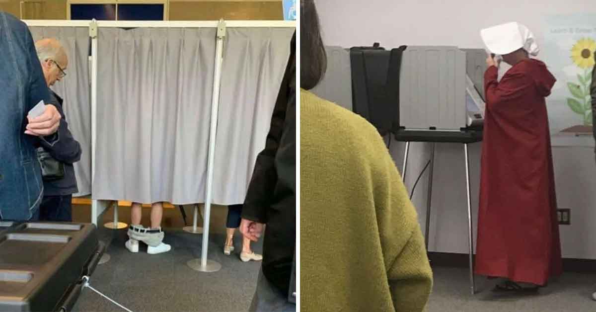 Questionable Polling Place Pics That Scream America