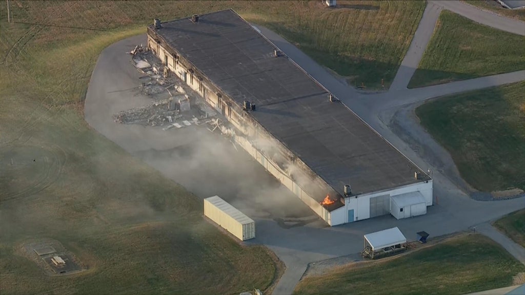 Fire burning at Action Manufacturing facility in Atglen, Chester County ...