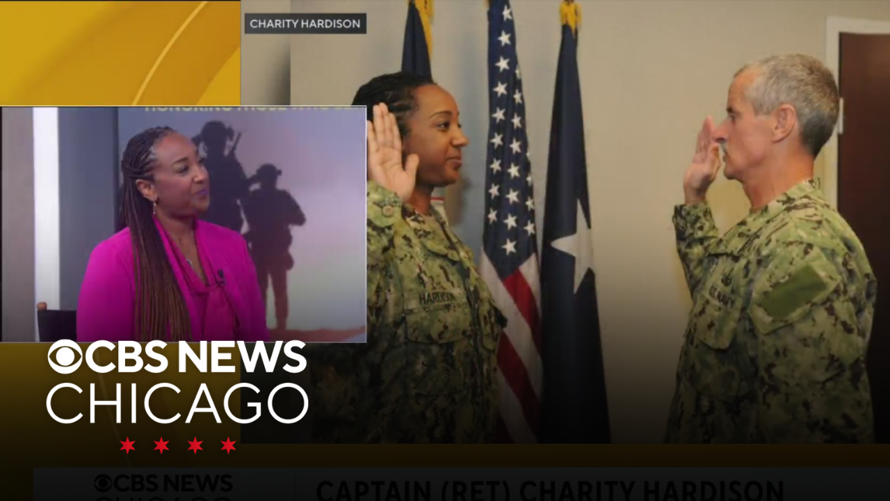 CBS News Chicago honors Captain Charity Hardison on Veterans Day