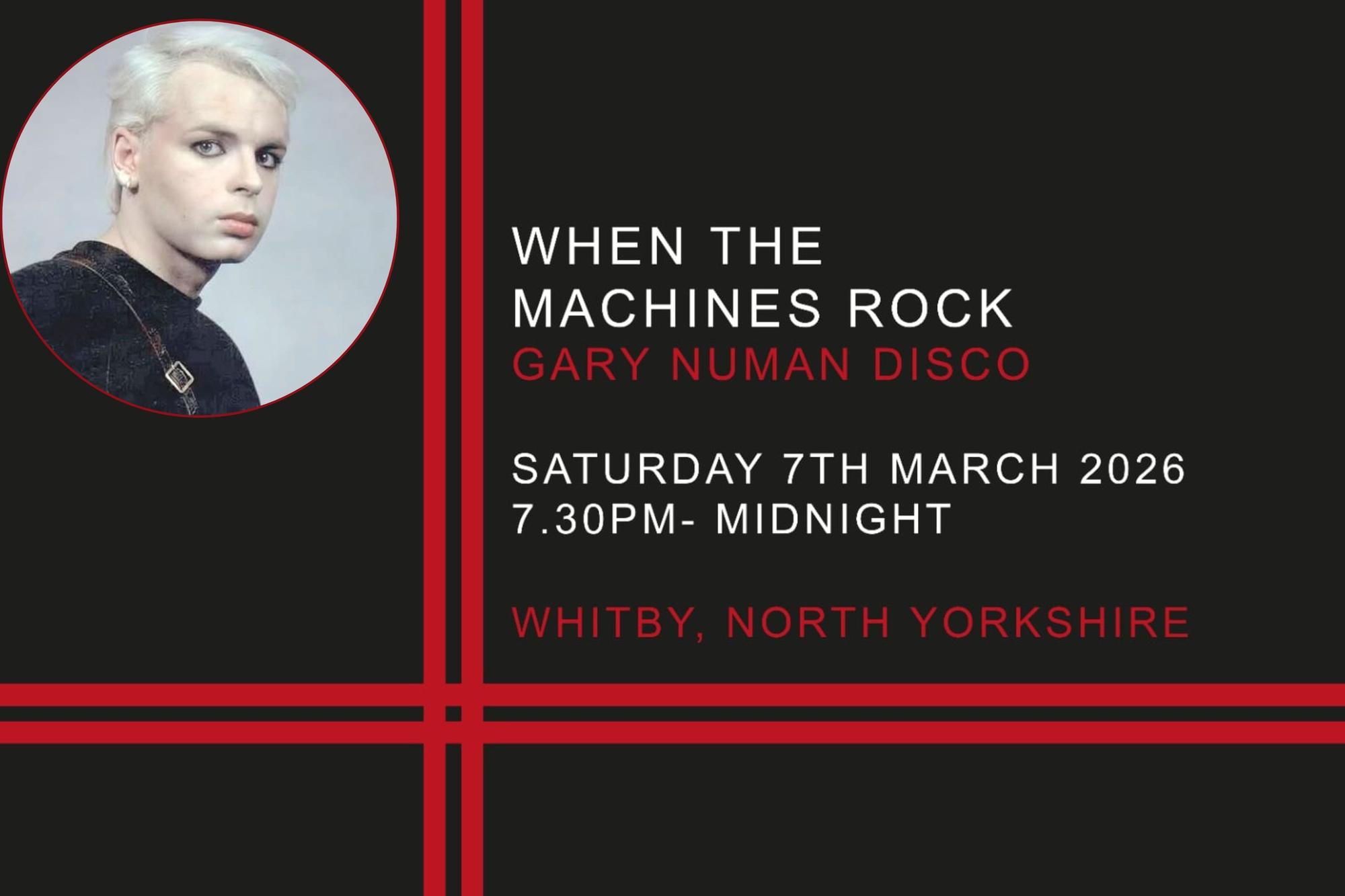 Whitby's Friendship Rowing Club to host Gary Numan Disco event