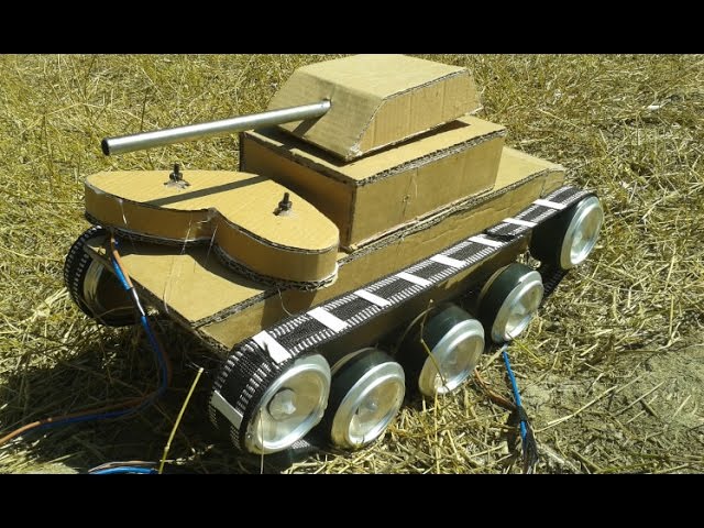 How to build an RC tank from cardboard & soda cans | DIY STEM project