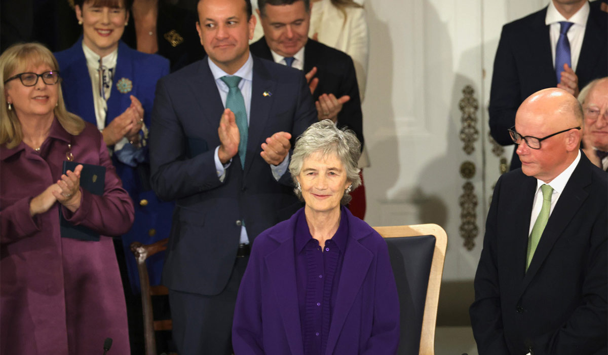 Steal Her Style: President Catherine Connolly's all Irish outfit at ...