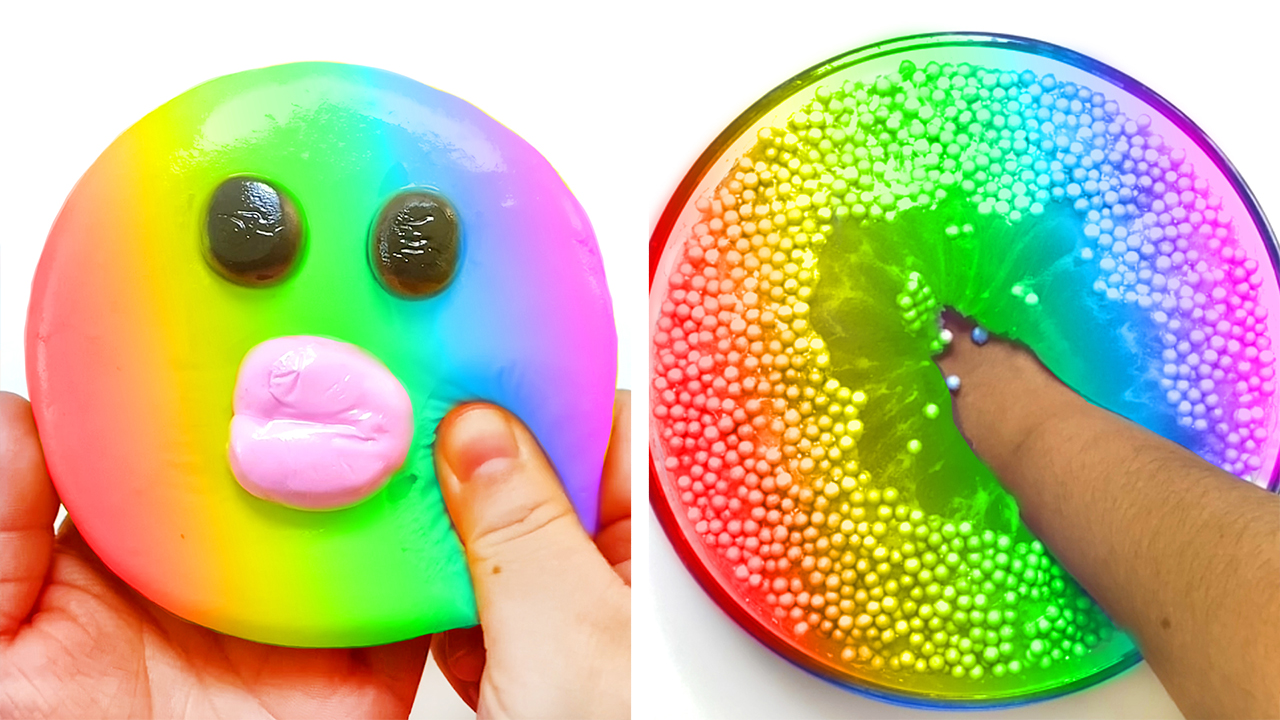 ¿Cara de slime o círculo de slime arcoíris?