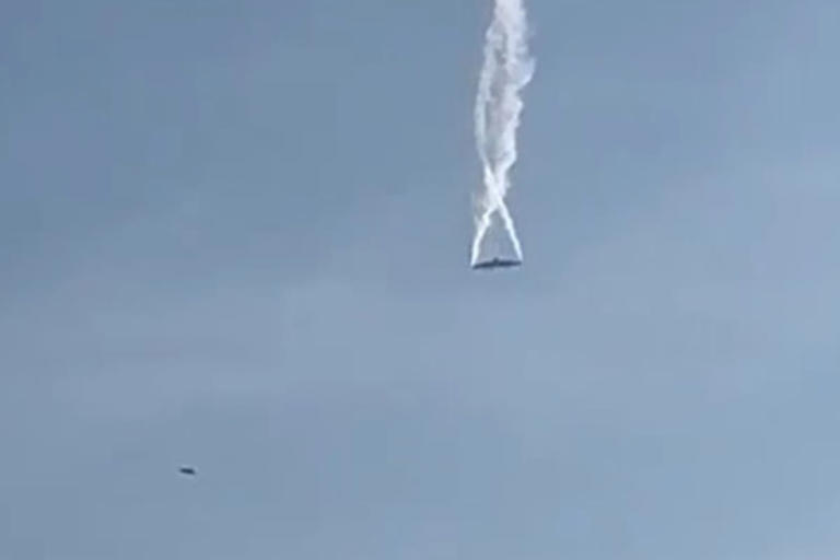 Cargo plane crash: Videos show spiralling C-130 fall from sky