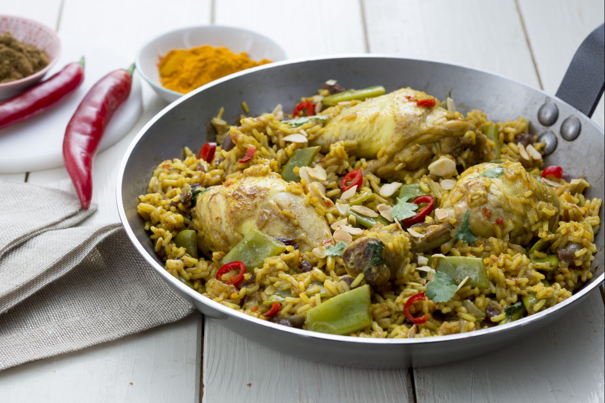 One-pot chicken biryani