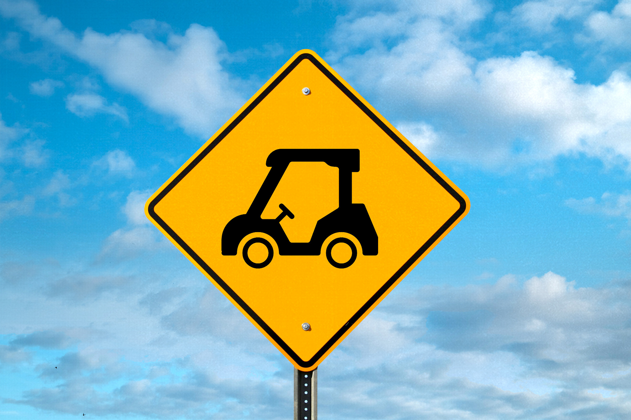 The new suburban status symbol: A golf cart. There's just one problem.