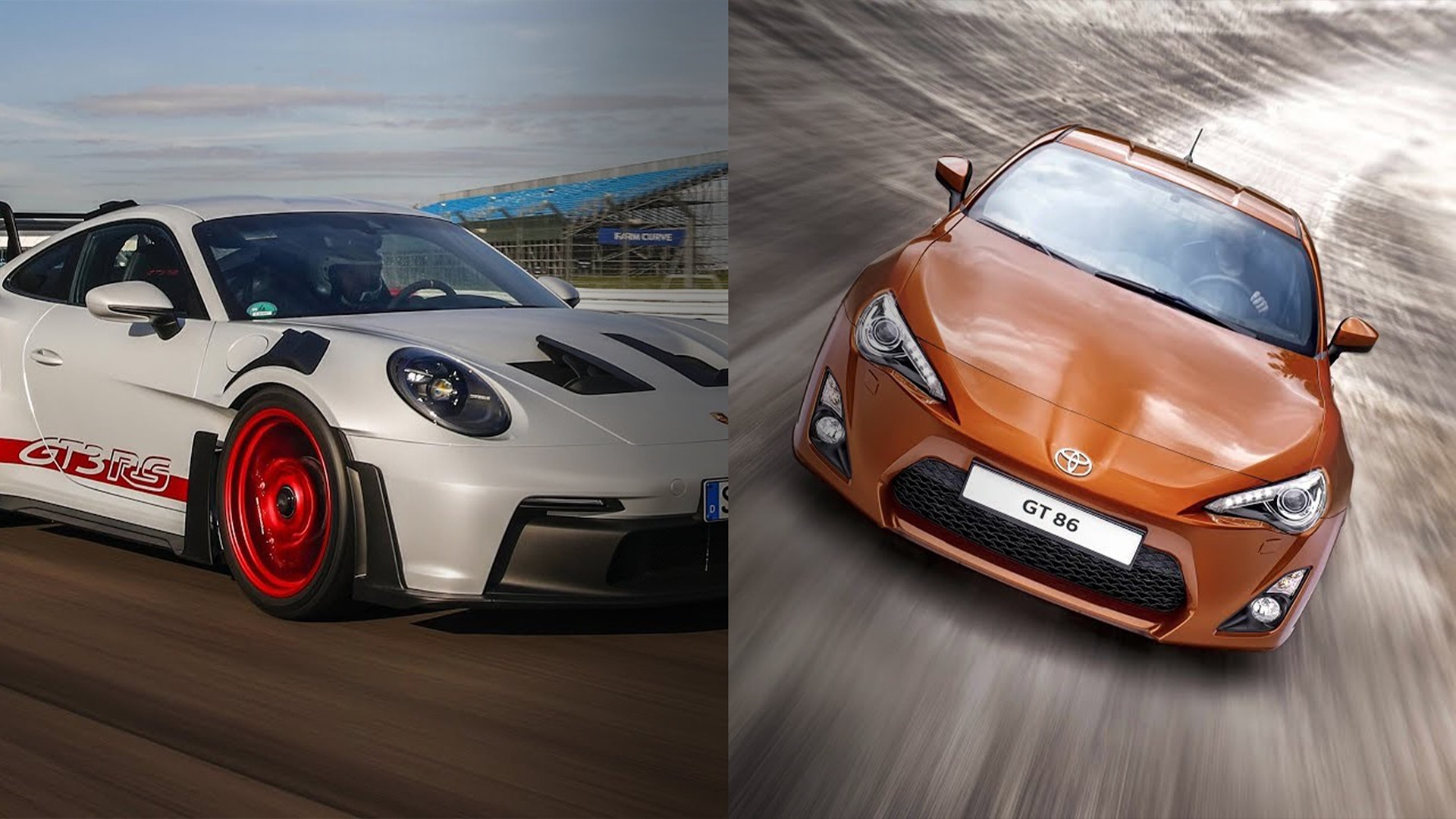 Porsche 911 GT3 RS vs Toyota GT 86