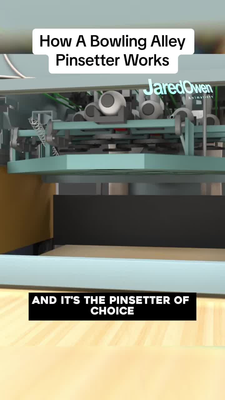How do bowling pinsetters operate?