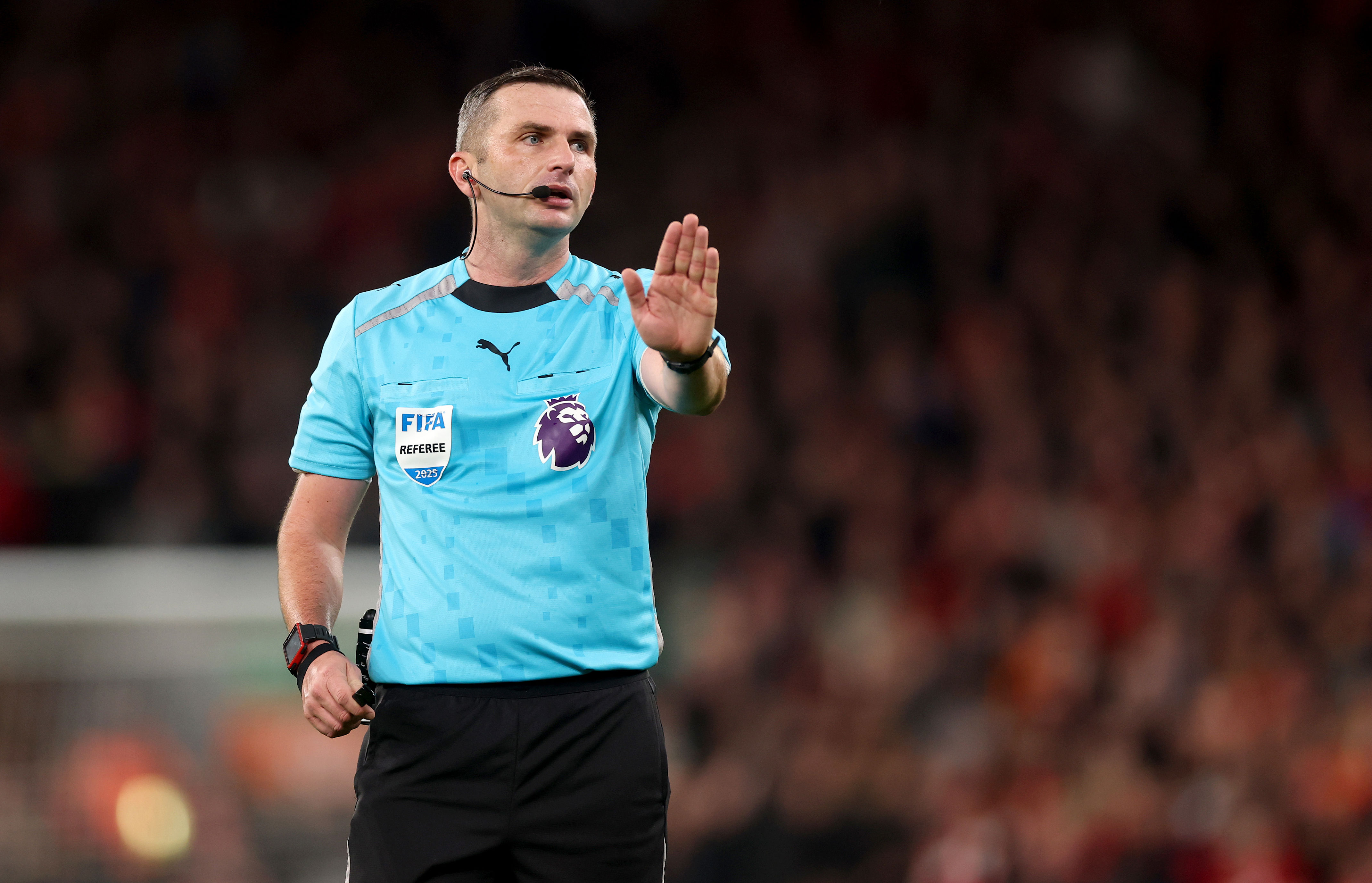 Michael Oliver record against Liverpool as Reds officially raise ...