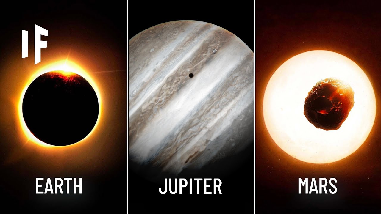 How a solar eclipse would appear on every planet