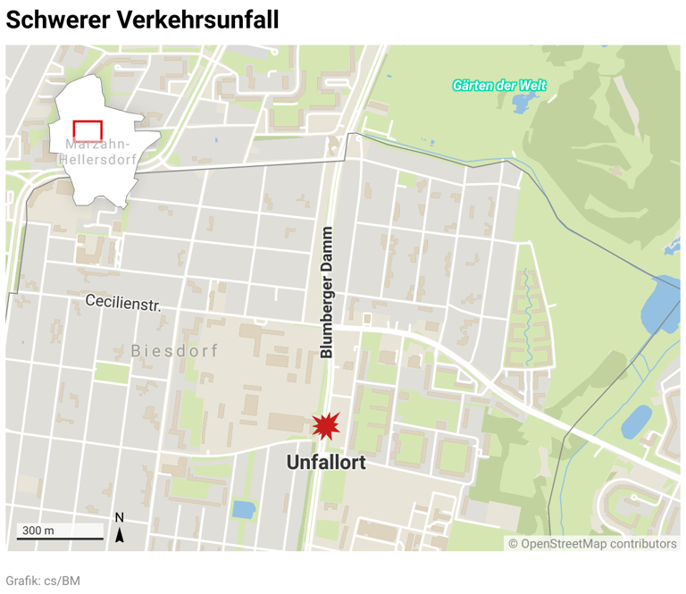 Tödlicher Unfall in Berlin: Fahranfänger (19) stirbt bei Crash in Biesdorf