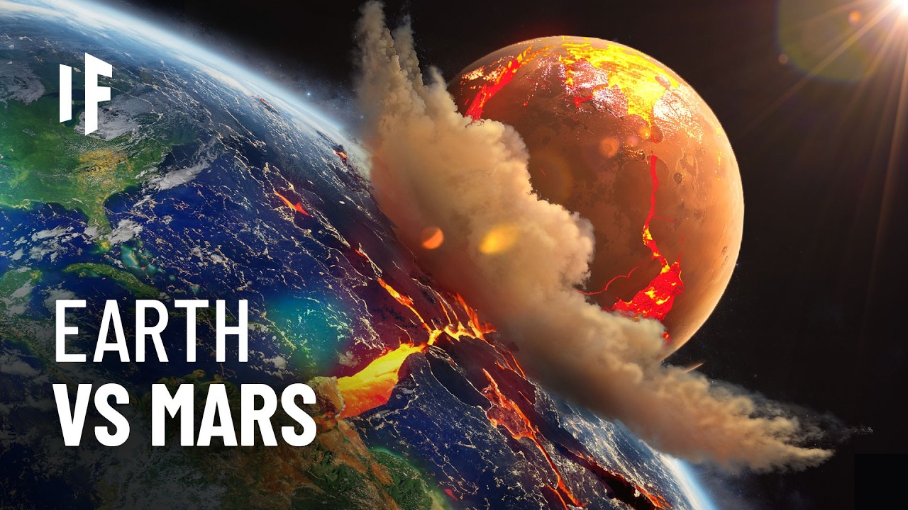 What if Earth collided violently with Mars?