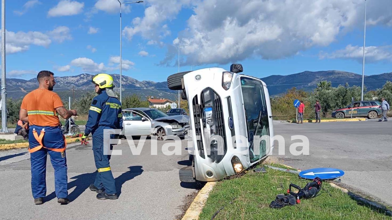 Τροχαίο ατύχημα με τρεις τραυματίες στη διασταύρωση Καθενών - Πάλιουρα ...