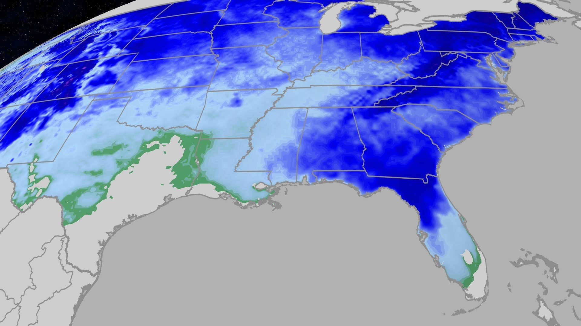Record Cold Stretching Into Deep South
