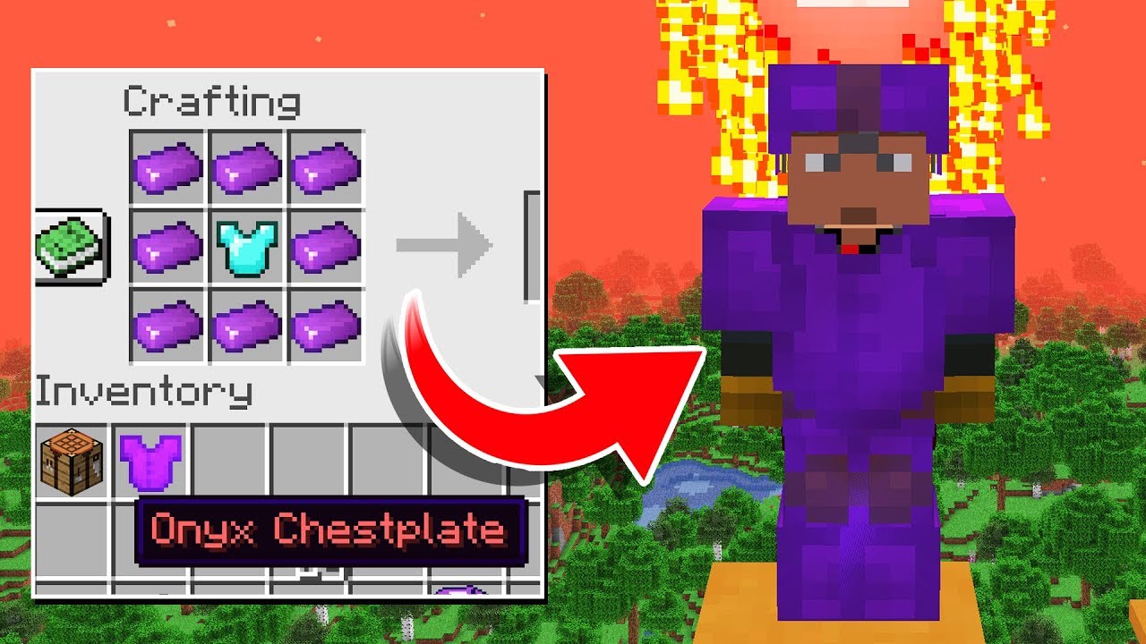 How to craft Ender Dragon onyx armor in Minecraft