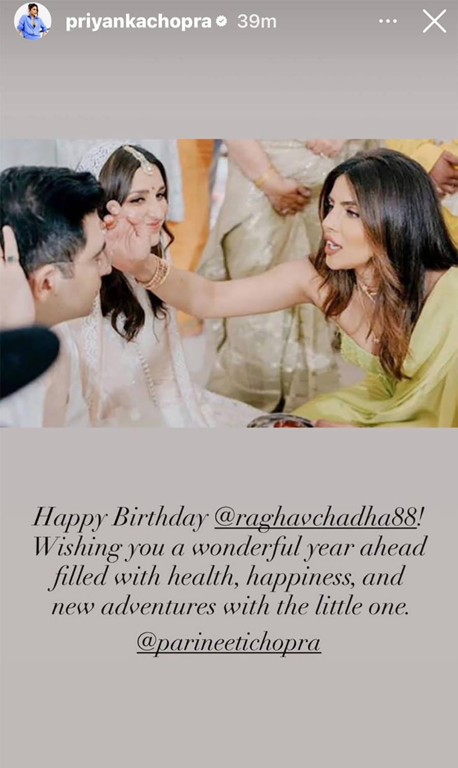 Parineeti Chopra Pens an Emotional Birthday Note for Husband Raghav Chadha