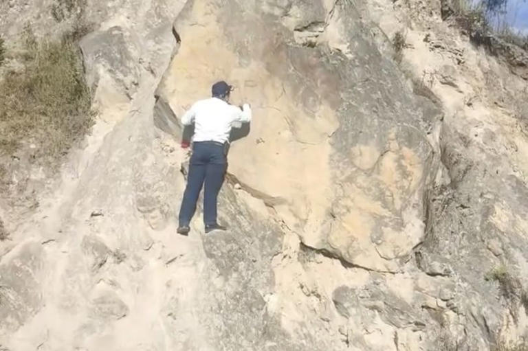 Worshippers flock to village after mysterious image of 'Virgin Mary ...
