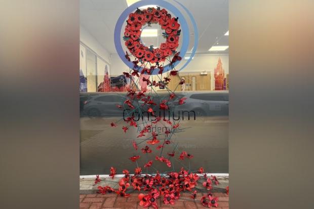 Darlington students create powerful images to remember the fallen