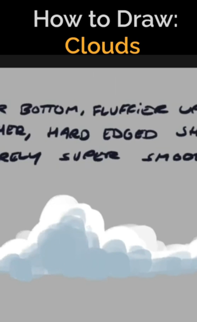 Draw Clouds Quickly – Easy Short Tutorial