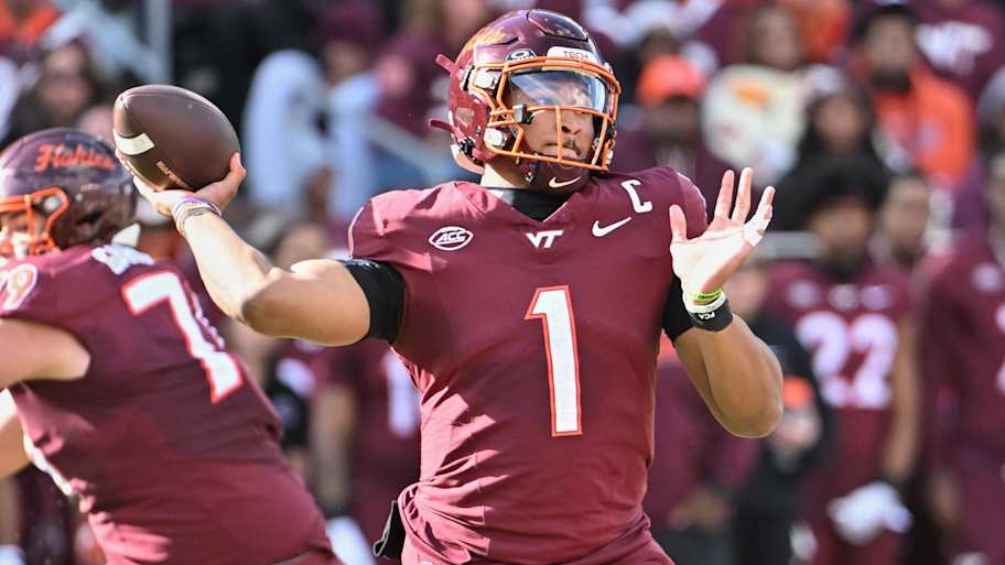 Virginia Tech QB Kyron Drones makes his way back to the "overhyped stadium"