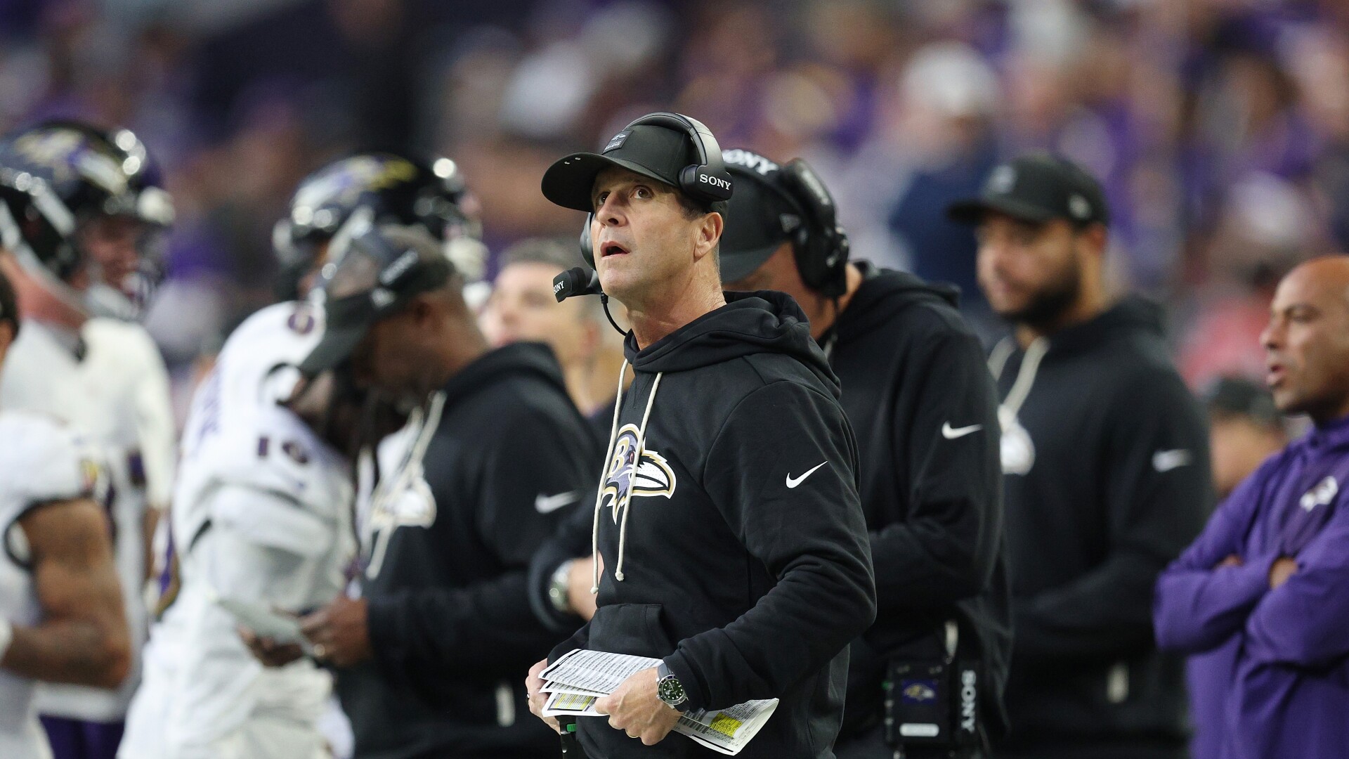 John Harbaugh: Vikings false starts weren't due to anything we were doing