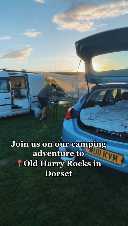 Camping Adventure to Old Harry Rocks with Friends
