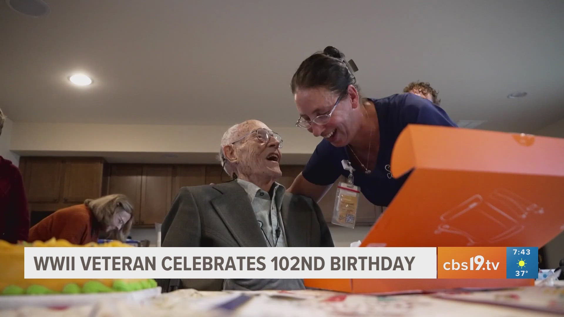 World War II veteran celebrates 102nd birthday