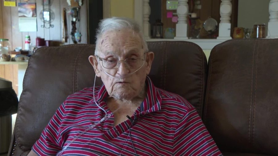 WWII veteran looks back at a century of life and seeing the end of the war