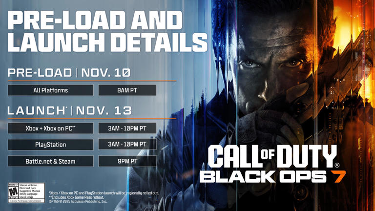 Black Ops 7 release time for your timezone – here's when BO7 launches ...