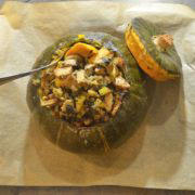 Vegan Roasted, Stuffed Kabocha Squash