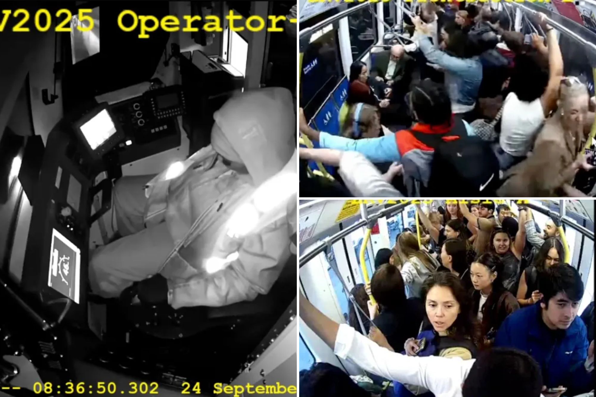 Wild video shows conductor asleep as train barrels at 50 mph, throwing ...