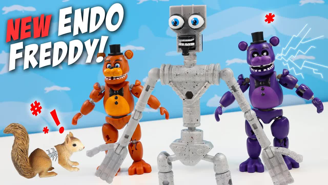 Five Nights at Freddy's new Endo series build a figure Jazwares review