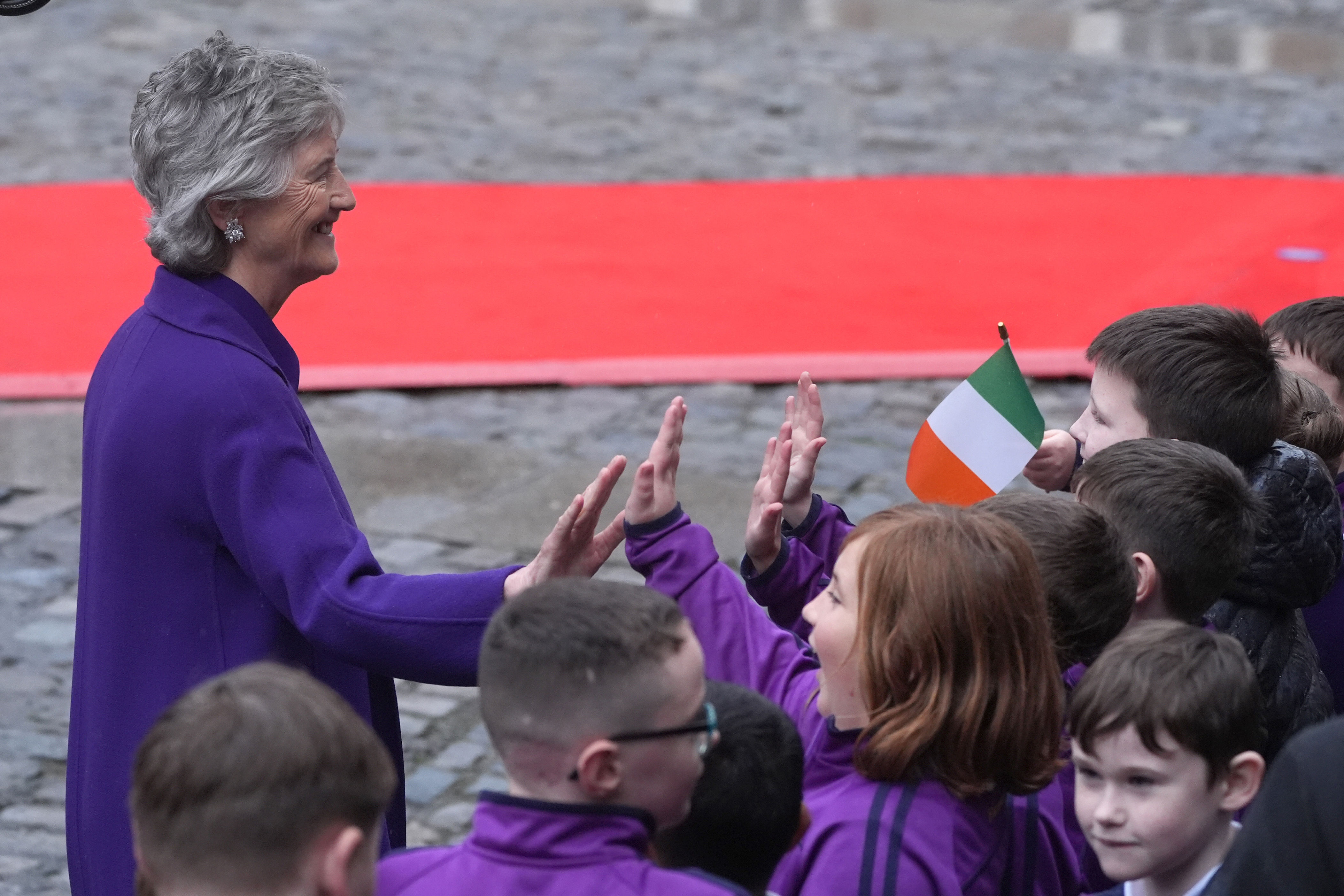 School pupils meet ‘cool’ new President Catherine Connolly